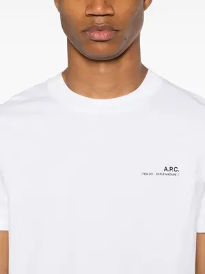 A.p.c. Logo-print Cotton T-shirt - White