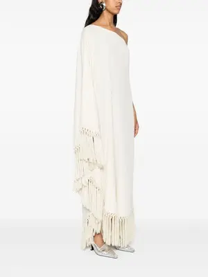 TALLER MARMO Arno Fringed Long Dress - White