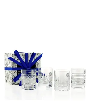 WILLIAM YEOWARD CRYSTAL Dixie Shot Glasses, Set Of 4