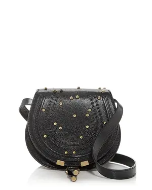 Chloé Marcie Small Leather Saddle Bag