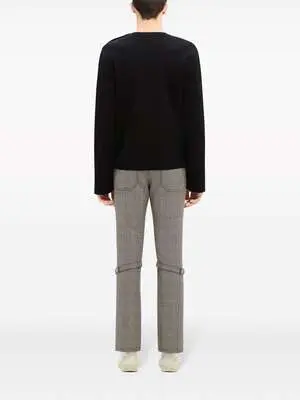 COURREGES Shoulder Snaps Sweater - Black