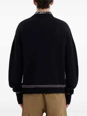Marni Logo-intarsia Virgin Wool Jumper