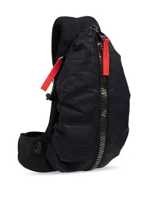 DIESEL® Zip-detailed Ripstop Shoulder Bag - Black