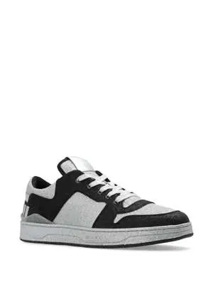 JIMMY CHOO Florent M Logo Patch Sneakers - Black