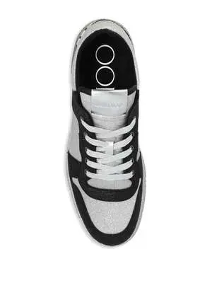 JIMMY CHOO Florent M Logo Patch Sneakers - Black