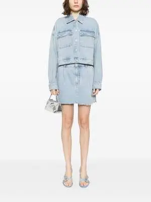AGOLDE Becker Mini Denim Skirt - Blue