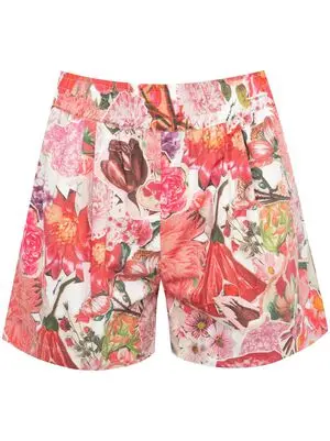Marni Floral-print Twill Shorts