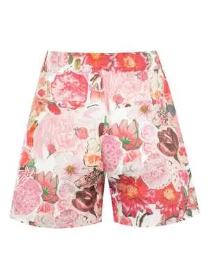 Marni Floral-print Twill Shorts