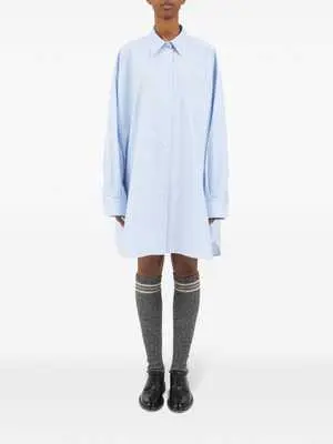 MAISON MARGIELA Drop-shoulder Cotton Shirt - Blue
