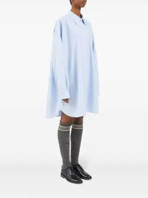 MAISON MARGIELA Drop-shoulder Cotton Shirt - Blue