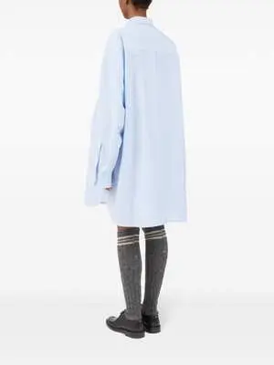 MAISON MARGIELA Drop-shoulder Cotton Shirt - Blue
