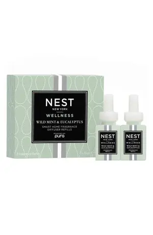 NEST NEW YORK X Pura Home Fragrance Diffuser Refill Duo - Wild Mint Eucalyptus