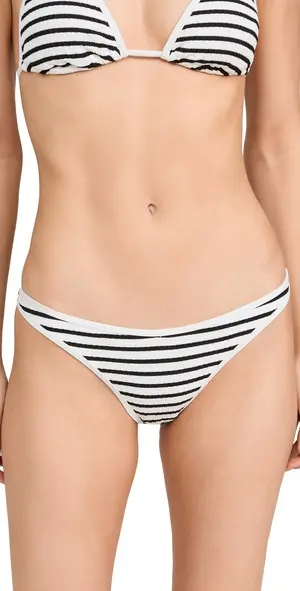 L*Space Suzi Classic Bikini Bottoms Sailing Along Stripes