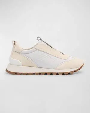 Brunello Cucinelli Brunello Cucinelli Monili Laceless Trainer Sneakers - C6280 White