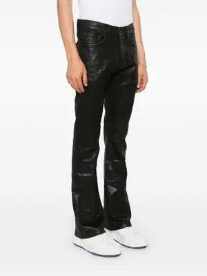 PURPLE BRAND P004 Low-rise Flared Jeans - Black