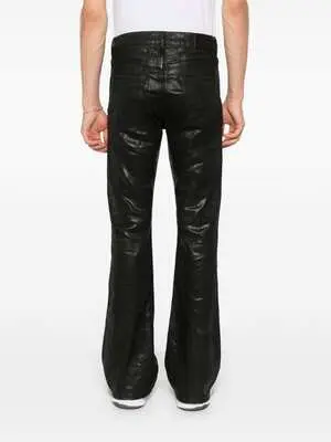 PURPLE BRAND P004 Low-rise Flared Jeans - Black