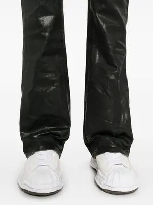 PURPLE BRAND P004 Low-rise Flared Jeans - Black