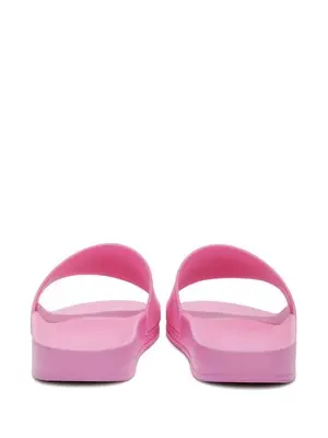 Palm Angels Logo-embossed Pool Slides - Pink