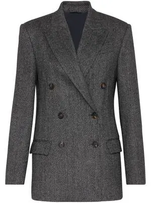 Brunello Cucinelli Double-breasted Herringbone Blazer