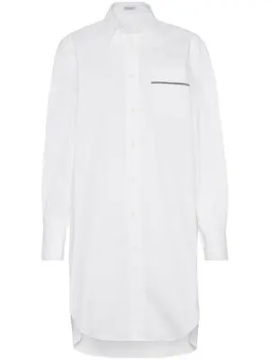 Brunello Cucinelli Monili-detail Long-sleeve Shirt