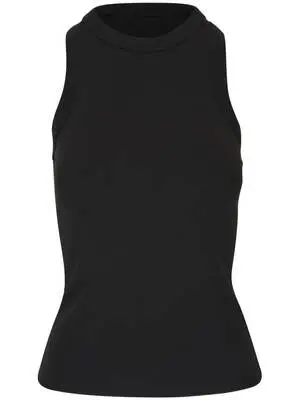 Veronica Beard Sleeveless Ribbed Top - Black