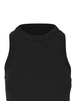 Veronica Beard Sleeveless Ribbed Top - Black