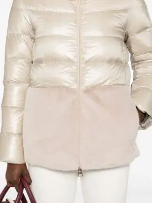 Herno Faux-fur Puffer Jacket