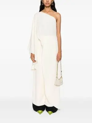 TALLER MARMO Marlene Corniche Palazzo Trousers - White