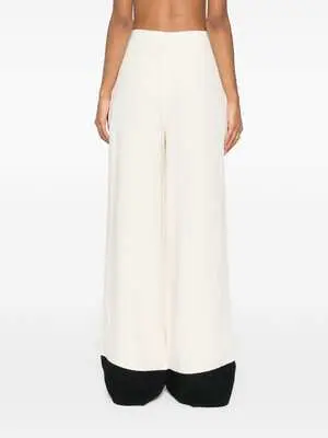 TALLER MARMO Marlene Corniche Palazzo Trousers - White