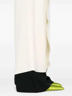 TALLER MARMO Marlene Corniche Palazzo Trousers - White