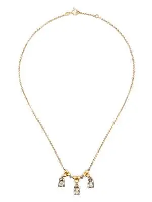 LEANDRA 18kt Yellow Diamond Necklace - Gold