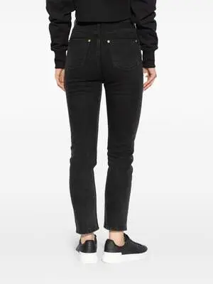 Balmain High-rise Slim Fit Jeans - Black