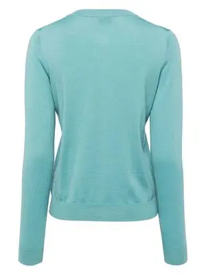 Paul Smith Ribbed-edge Wool Cardigan - Blue