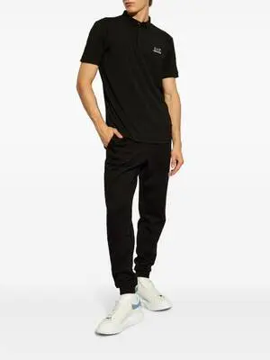 EA7 Logo-print Jersey Track Pants