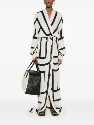 TOTEME Geometric-print Wrap Dress