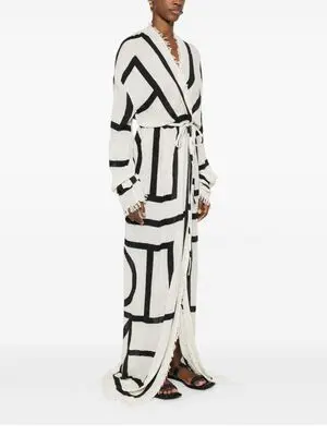 TOTEME Geometric-print Wrap Dress