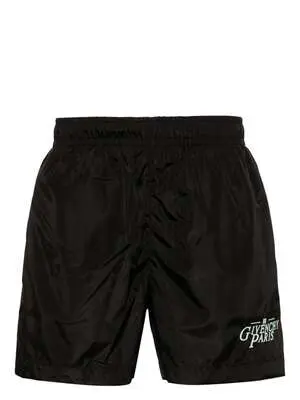 Givenchy Logo-embroidered Swim Shorts - Black