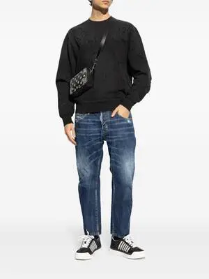 Amiri Logo-embroidered Cotton Sweatshirt