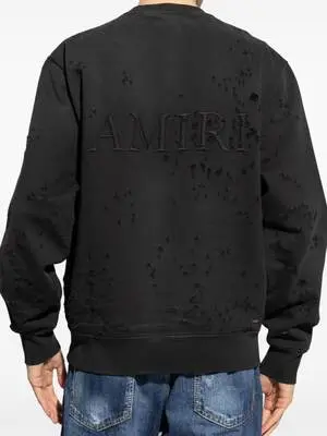 Amiri Logo-embroidered Cotton Sweatshirt