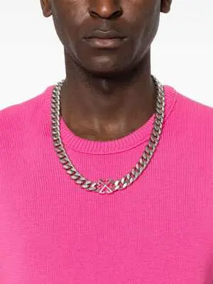 Off-White Arrows-motif Necklace - Silver