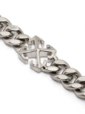 Off-White Arrows-motif Necklace - Silver