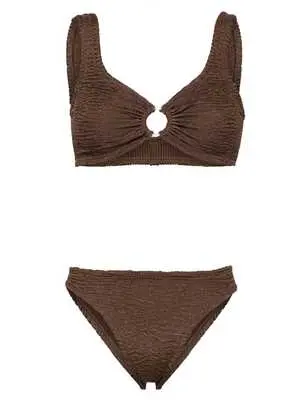 PARAMIDONNA PARAMIDONNA Irina Seersucker Bikini Choco