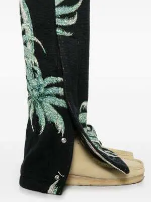 Amiri Palm Tree-print Knitted Trousers