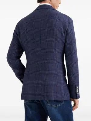 Brunello Cucinelli Check-pattern Single-breasted Blazer