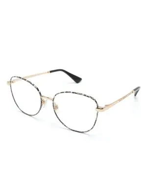Dolce & Gabbana Butterfly-frame Glasses - Gold