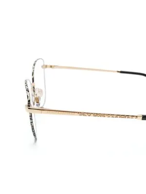 Dolce & Gabbana Butterfly-frame Glasses - Gold