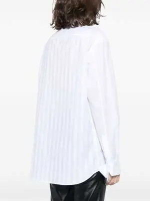 Loewe Striped Cotton Shirt - White