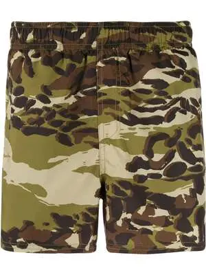 Givenchy Camouflage-print Swim Shorts - Green