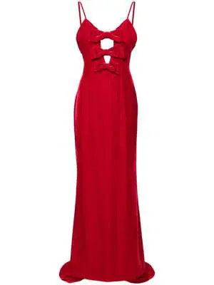 Alessandra Rich Velvet Bow Gown