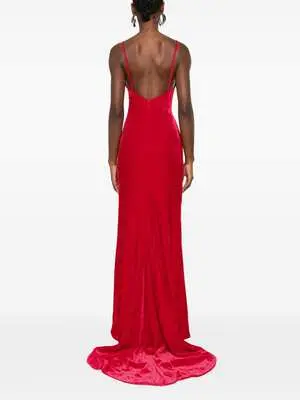 Alessandra Rich Velvet Bow Gown